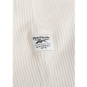 Reebok Men's Standard Shorts, Non-Dyed Off-White/Natural Dye, Medium