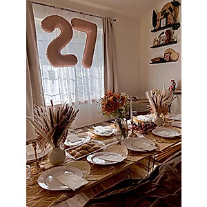 TAGREE Wedding Raffia Fans for Guest - Wedding Gift Idea for Couple & Fan Wall Decor & Boho Wall Decor (White with Straight Handle (Set of 12))