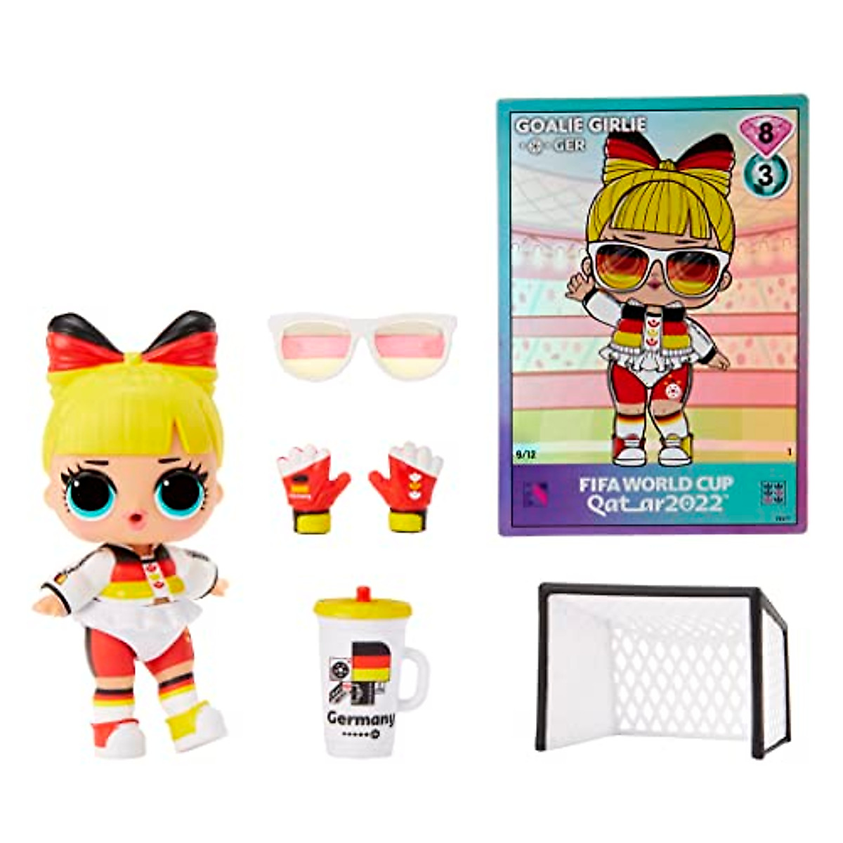 LOL Surprise X FIFA World Cup Qatar 2022 Dolls with 7 Surprises Including Accessories, Limited Edition Collectible Doll with Soccer Theme, Holiday Toy, Great Gift for Kids Girls Ages 4 5 6+ Years
