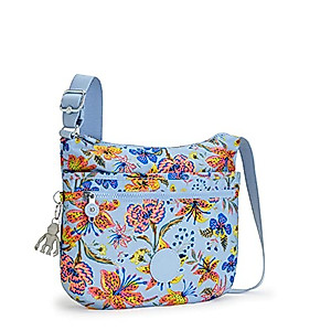 Kipling Women’s Arto Crossbody, Lightweight Everyday Purse, Casual Nylon Shoulder Bag, Wild Flowers