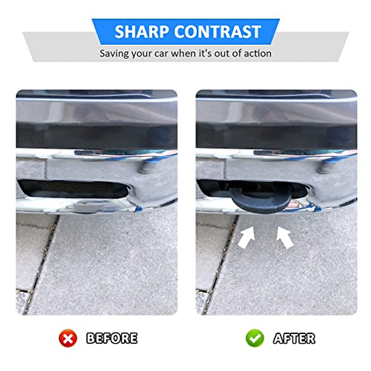 Wsays Ram Tow Hooks Compatible with 2009-2019 Dodge Ram 1500 Replace OEM 82210967 68196982AA