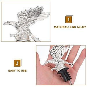 Wine Pourer Wine Aerators Stainless Wine Pourer Animal Head Bottle Pourer Unique Gift Ideas Bar Accessories Birthday Wedding Gifts Silver