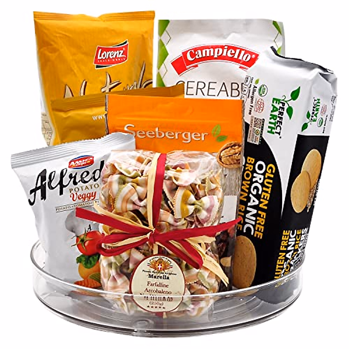 Large Lazy Susan Rotating Turntable Organizer - for Kitchen, Pantry, Cabinet, Dining Table, Fridge, Countertop，Vanity - Spinning Food Storage Container for Spices, Condiments- Clear，11 Inches （1 Pack）