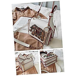 VALICLUD Leather White Knot Portable Handbag Pu Female Bag Shoulder Fashion Tote Bow