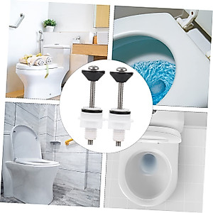 Angoily 2pcs Water Tank Fixing Screw Heavy Duty Toilet Bolts Toilet Screws Toilet Seats Bolts Replacement Stainless Steel Hinges Toilet Seats Screws Replacement Metal Toilet Lid