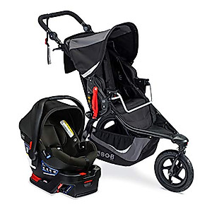 BOB Revolution Flex 3.0 Travel System with B-Safe Gen2 Infant Car Seat Graphite Black