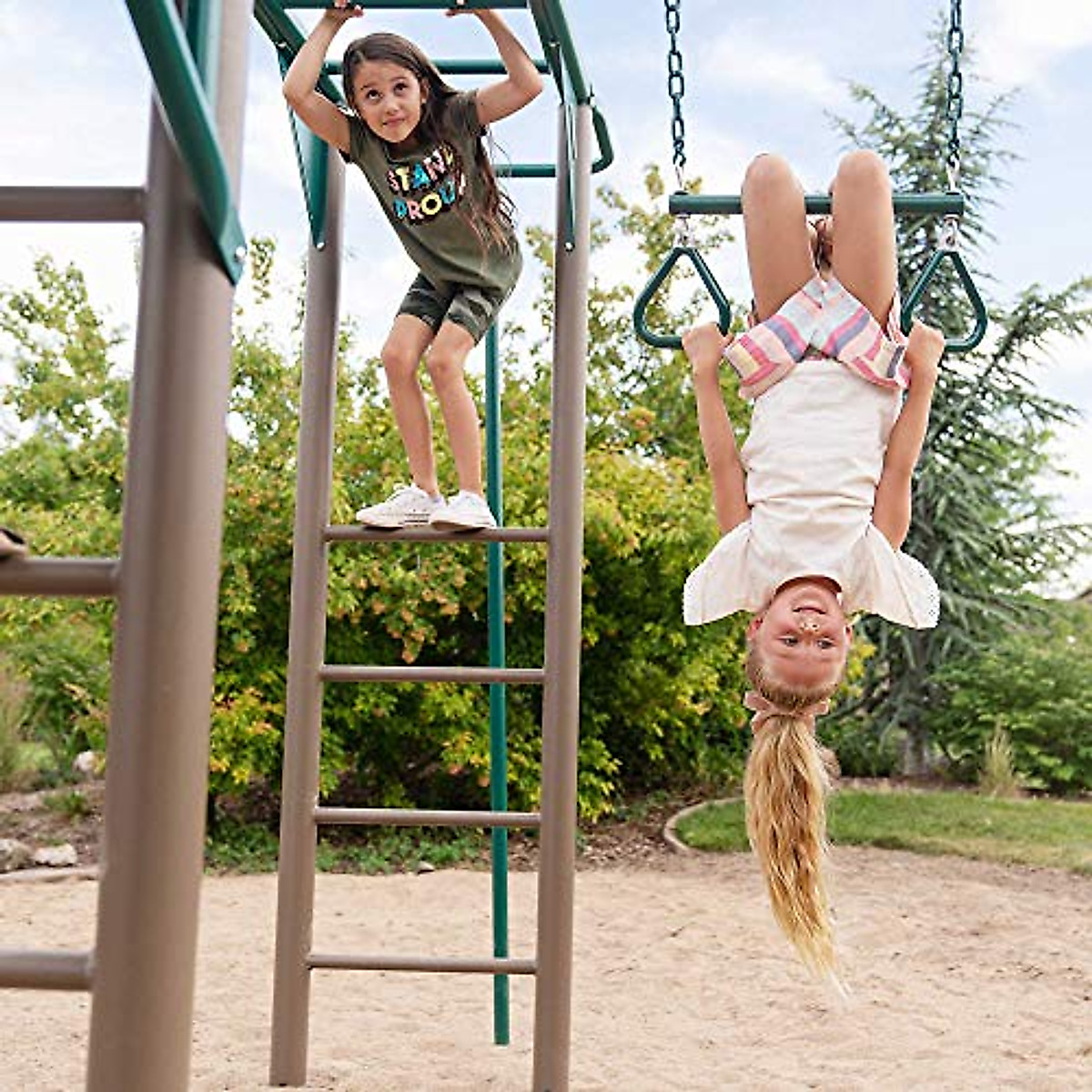 Lifetime 91028 Monkey Bar Adventure Swing Set, Earthtone