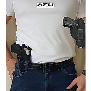 Shoulder Holster - Vertical Shoulder Holsters for Concealed Carry - Universal Under Arm Gun Holder - for Glock Sig Sauer Canik Walther Ruger Taurus Springfield Colt 1911 etc - Use Versatile IWB & OWB