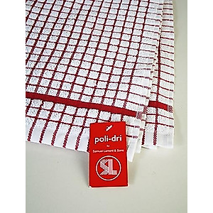 Samuel Lamont & Sons Poli Dri Tea Towel Red
