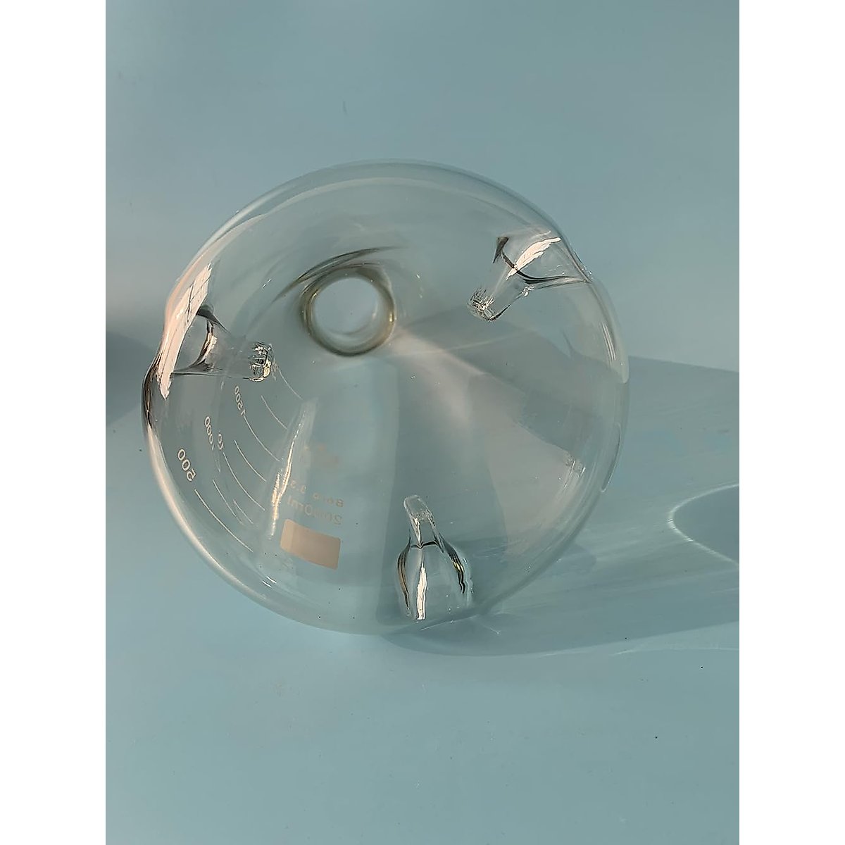 DONLAB CCC-2000 Borosilicate Glass 2000ml/2L Baffle Flask,Eelenmeyer Flask with Baffles