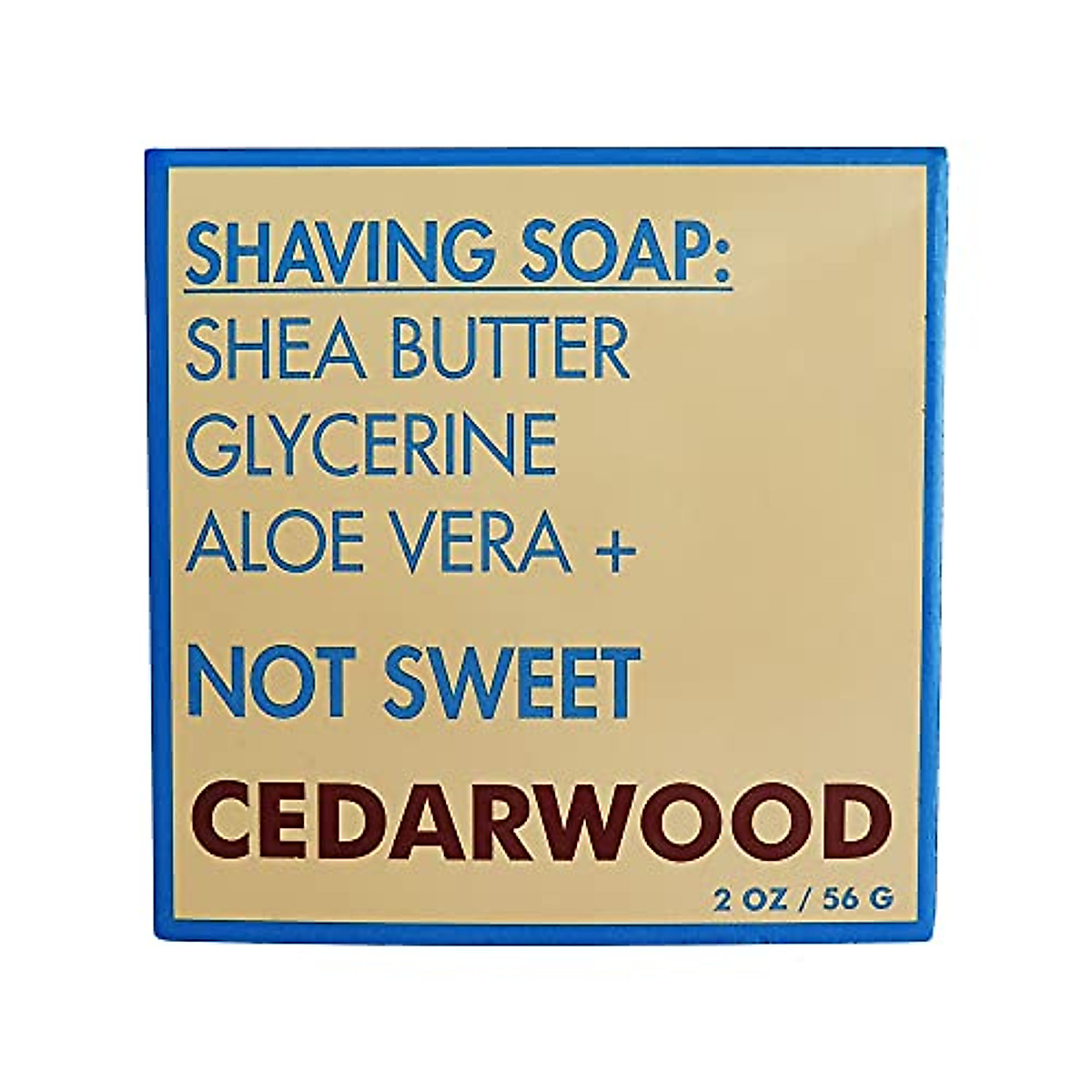 Barbero Grooming Vegetal Shea Butter Shaving Soap Cedarwood 2 oz / 56 g