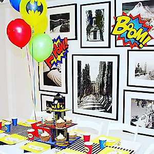 Superhero Party Supplies Cake Stand Superhero Party Favors Cupcake Stand for Kid's Birthday Party Decorations+ Masks