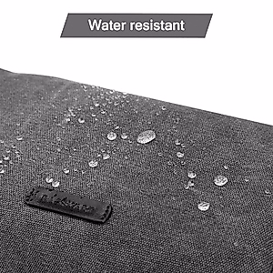 BAGSMART Toiletry Bag for Men, Canvas Travel Toiletry Organizer Dopp Kit Water-resistant Shaving Bag for Toiletries Accessories,Black-Large