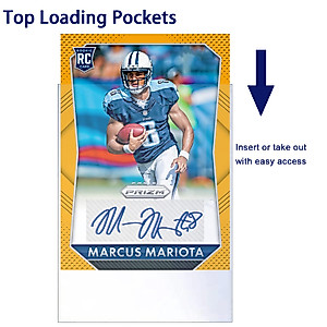 100 Pcs Ultra-Clear Card Sleeves for Standard Size Trading Cards, Soft Protective Card Sleeves for Sport Cards, Game Cards, Inner Card Protector 2.5" X 3.5" for Game Cards, Baseball Cards