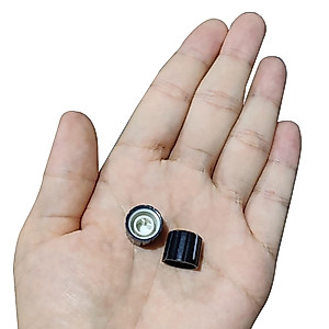 uxcell 5pcs Potentiometer Control Knobs for Electric Guitar Acrylic Volume Tone Knobs Black D Type 4x6mm