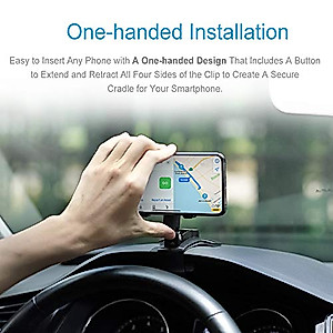 BelleViewWay Car Phone Holder Mount Upgrade 360-Degree Rotation Universal Car Cell Phone Holder Multi-Function Compatible w/ Smartphones iPhone Galaxy (Upgrade 360-Degree)