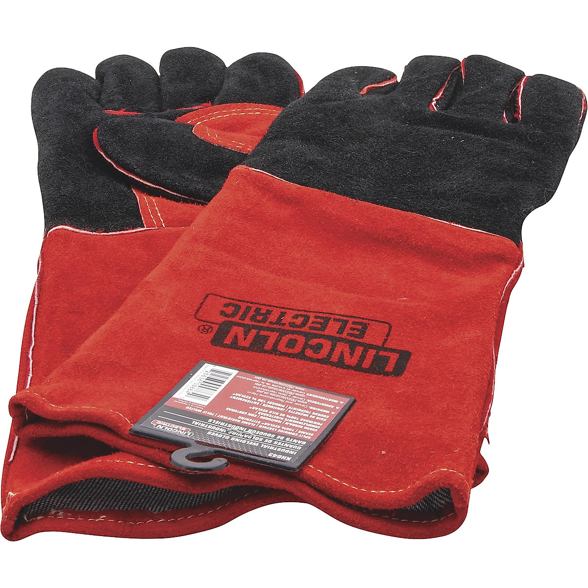 Lincoln Electric Unisex Adult Long Cuff Gloves, Red, One Size