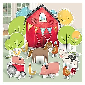 Barnyard Birthday Table Decorations - Multicolor, 11 Pcs