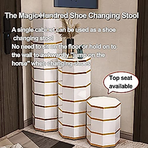 LÜZHONG Spinning Shoe Rack - 360° Metal Rotating Shoe Shelf with 2 Hooks, Freestanding Shoe Storage Organiser Hallway Display Stand Unit for Entryway Bedroom Living Room