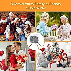 Space Heater, 1000W Small Space Heaters for Indoor Use, PTC Fast Heating Ceramic Heater, Portable Space Heater for Office Home Bedroom Bathroom Desk