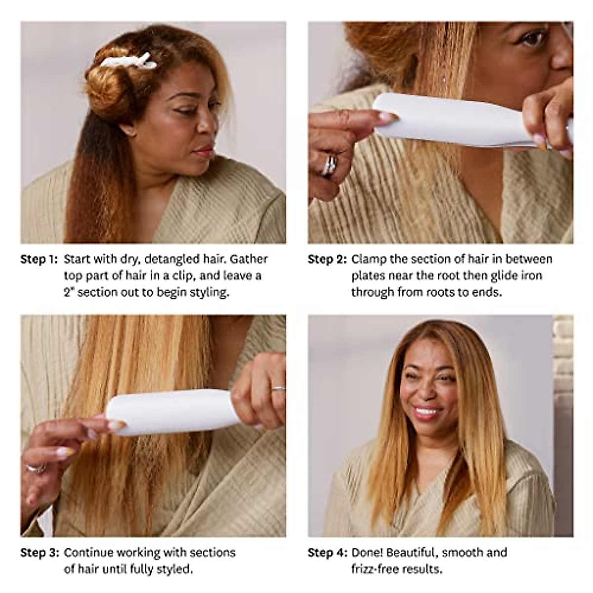 T3 Lucea 1.5” Professional Flat Iron with Wider Plates for Smooth, Frizz-Free Results on Long, Thick or Coarse Hair, Custom Blend Ceramic Straightening & Styling Iron with 9 Adjustable Heat Settings