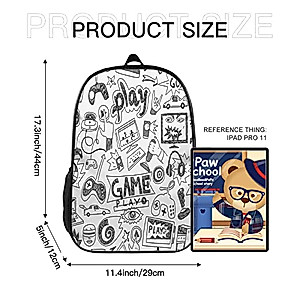 Rodeo 3D Waterproof Lightweight Bookbags,Cowboy Bucking Bull Western Sports American, 17" Bag Travel Backpack Full Size Zipper Bag for Boys Girls,Rust Beige