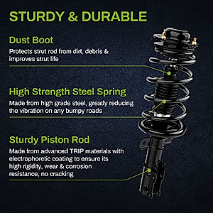 AUTOSAVER88 Full Complete Struts Compatible with Chevy Cobalt 2005-2010, Chevy HHR 2006-2011, Pontiac G5 2007-2009, Pontiac Pursuit 2005-2006, Front & Rear Shock Coil Spring Assembly