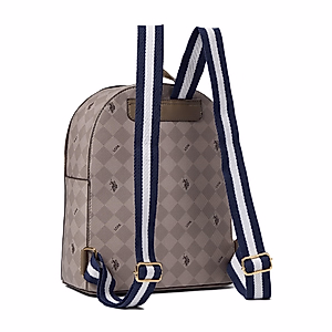 U.S. POLO ASSN. Floral Diamond Backpack Taupe One Size