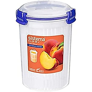 Sistema 883803 Klip It Plus Round Container, Polypropylene, 1Lt
