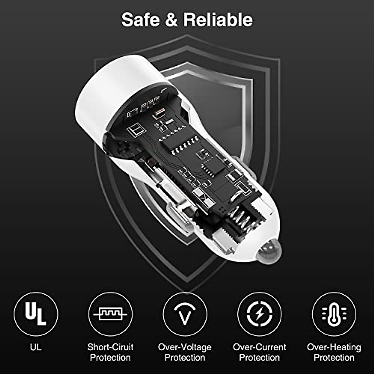 Susnwere USB C Car Charger for iPhone 13 12, [Apple MFi Certified] 6Ft Lightning to Type C Cable, 45W PD Car Fast Charger Adapter for iPhone 14 13 12 11 Pro Max Mini XR XS X 8 Plus