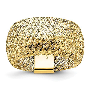 Diamond2Deal 14k Yellow Gold Stretch Ring