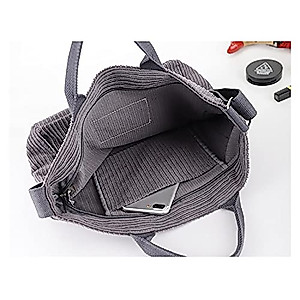 CYUREAY Tote Bag for Women, Dark Grey