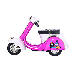 Pull Back Toy Vehicle Die Cast Scooter [3 Pack] Neon Colors Metal Scooter 4.5 Inches Long, Best Party Favor Prizes for Kids (3 Pack) Colors May Very