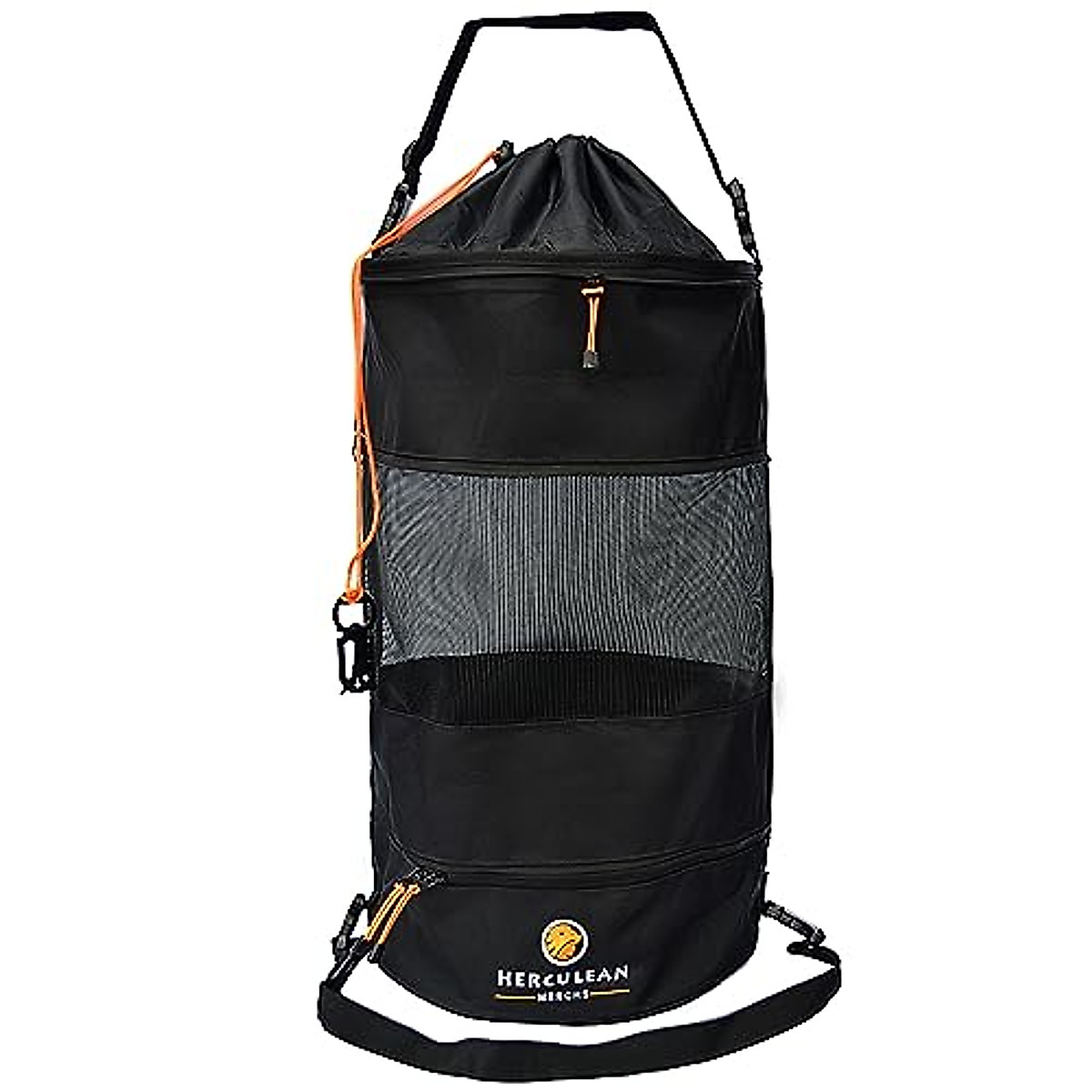 Herculean Premium Boat Trash Can | Portable Outdoor Waste Bag with Trash Bag Clips | Boat Trash Can | Reusable Mesh Trash Container for Boat Storage | Fishing Boat Accessory | Ideal for Laundry Bag