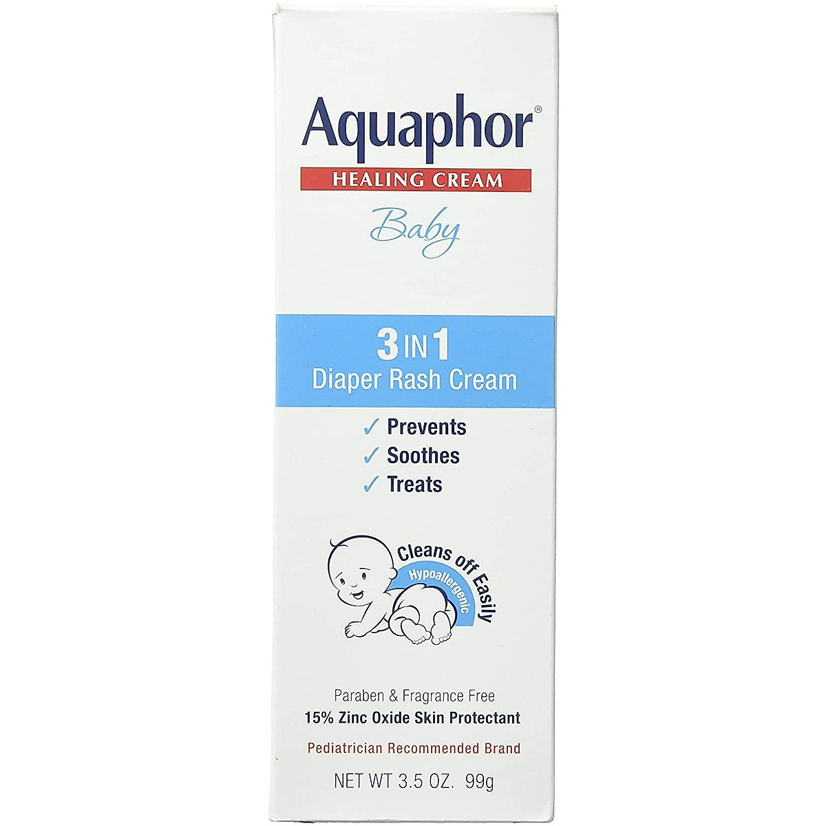 Aquaphor Diaper Rsh Crm H Size 3.5z Aquaphor Diaper Rash Cream Healing 3.5z