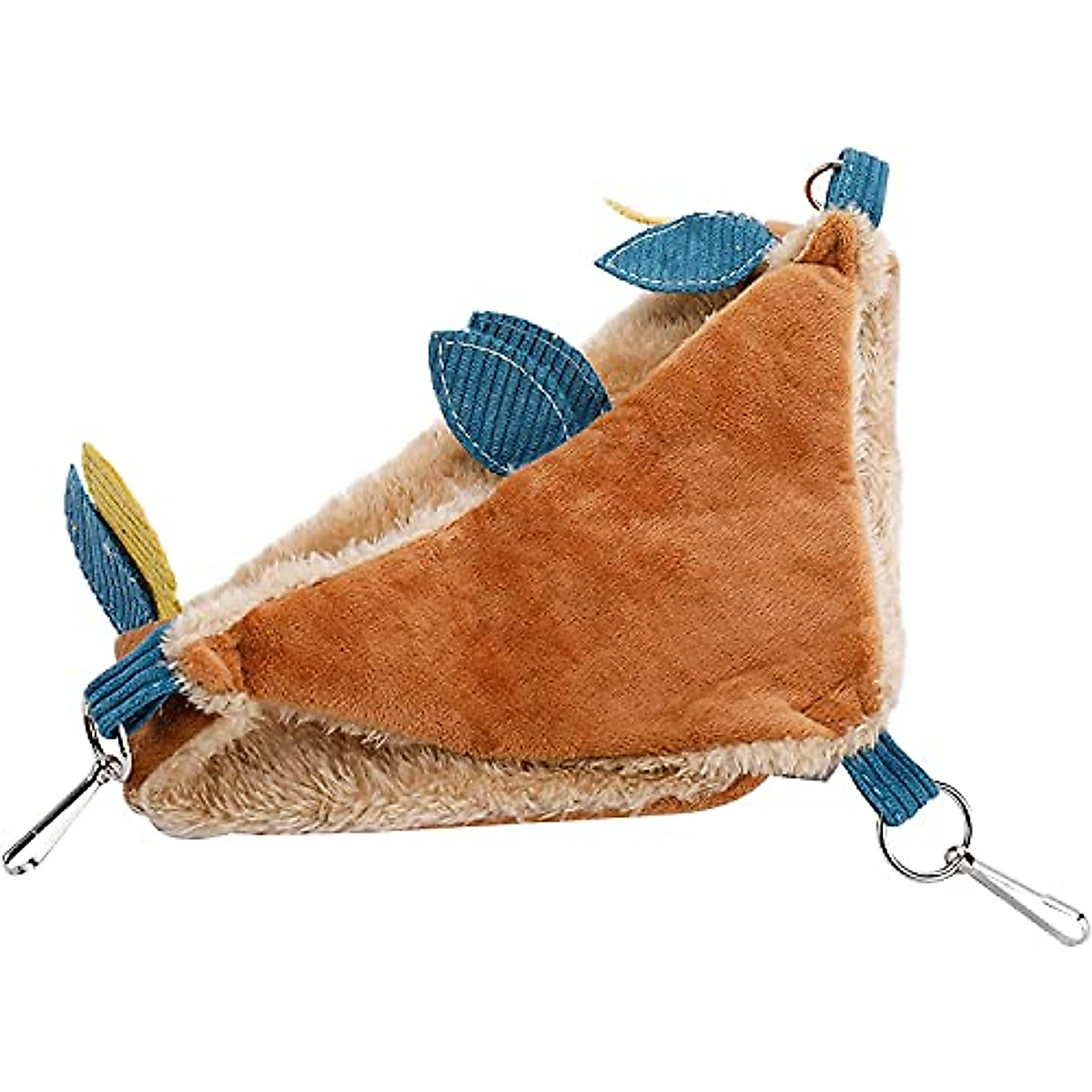 HYDDNice Hamster Hammock Cage Sugar Glider Hanging Fleece Bed Swing Bag Leaf Hanging Tunnel for Guinea Pig Hamster Squirrel