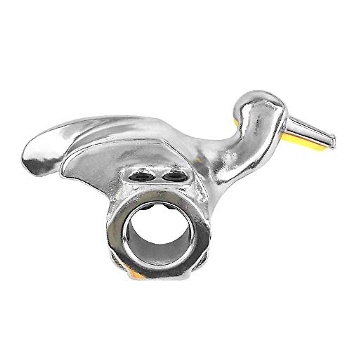 QWORK Tire Changer, Automobile Tire Changer Mount Demount Duck Head Tool with 1 Pair Rim Protector for Replacement, Cast Steel, 30mm