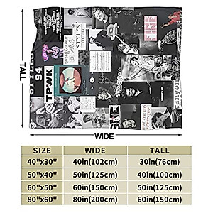 Styles Blanket Flannel Funnysinger Throws for Fans Surprises Super Soft Blankets Sofa Bed 50 "X40