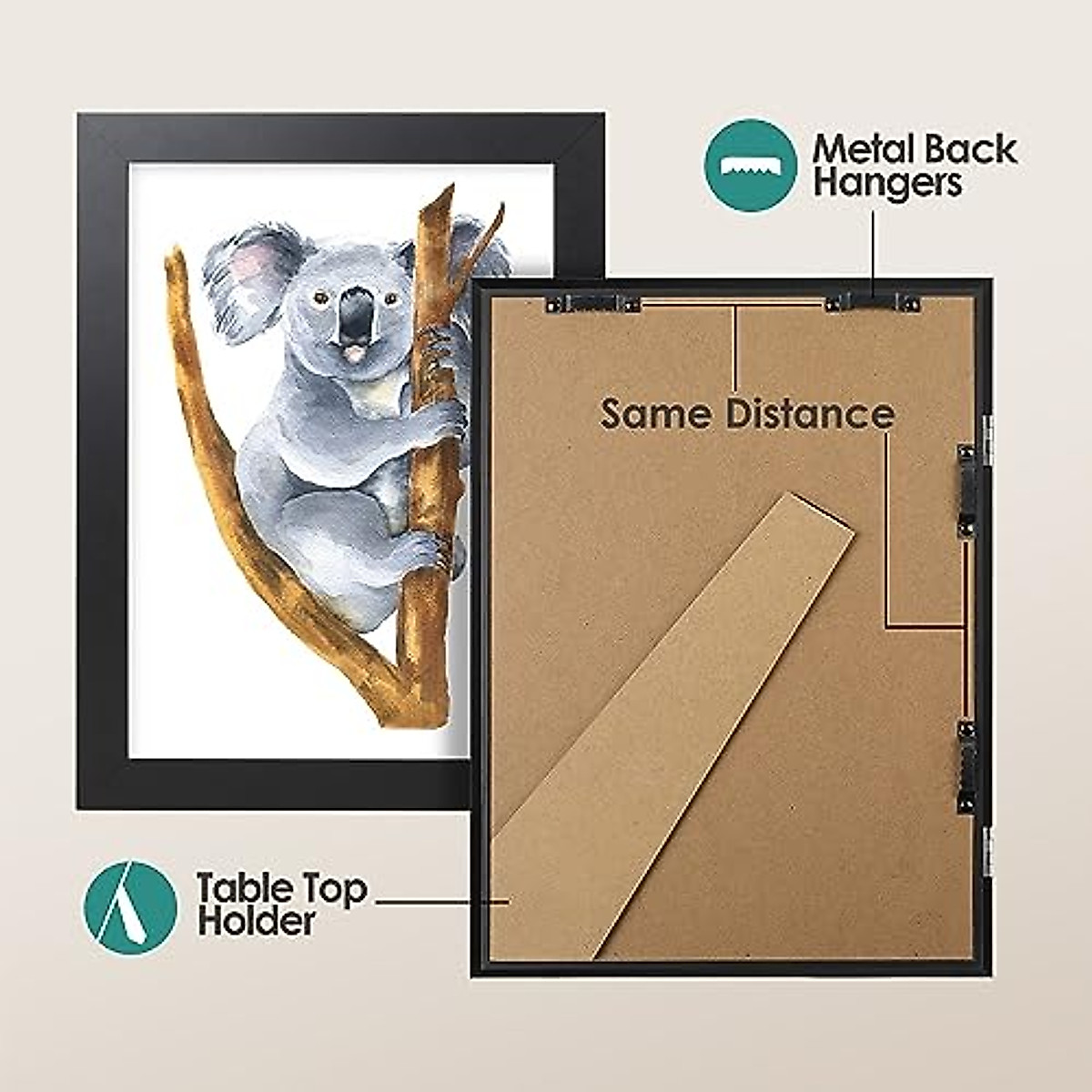 Funchi 10x12.5 Kids Art Frame, Front Opening Storage Kids Artwork Frames Changeable for Wall and Tabletop with 4 Display Types, Holds 50 Pcs Children Art Projects, 3D Picture, Drawing, Schoolwork, Craft, Portfolio, Hanging Art Frames in Kids Room Décor Ho