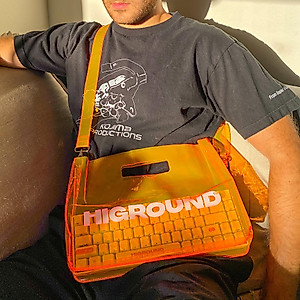 Higround Crystal Amethyst Basecamp 65% Mechanical USB Wired Gaming Keyboard, White Flame Switches, Programable RGB, Transparent/Translucent, Hot-Swappable, Deep Thock Creamy Sounding PC Keyboard