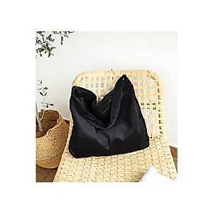 Ulisty Women/Girls Corduroy Large Capacity Shoulder Bag Tote Bag Casual Hobo Bag Shopping Bag Handbag black