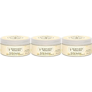 Burt's Bees Mama Bee Belly Butter, Fragrance Free Lotion, 6.5 Ounce Tub