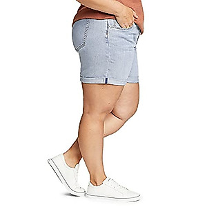 Eddie Bauer Women's Boyfriend Rolled Shorts, Bleached, 10