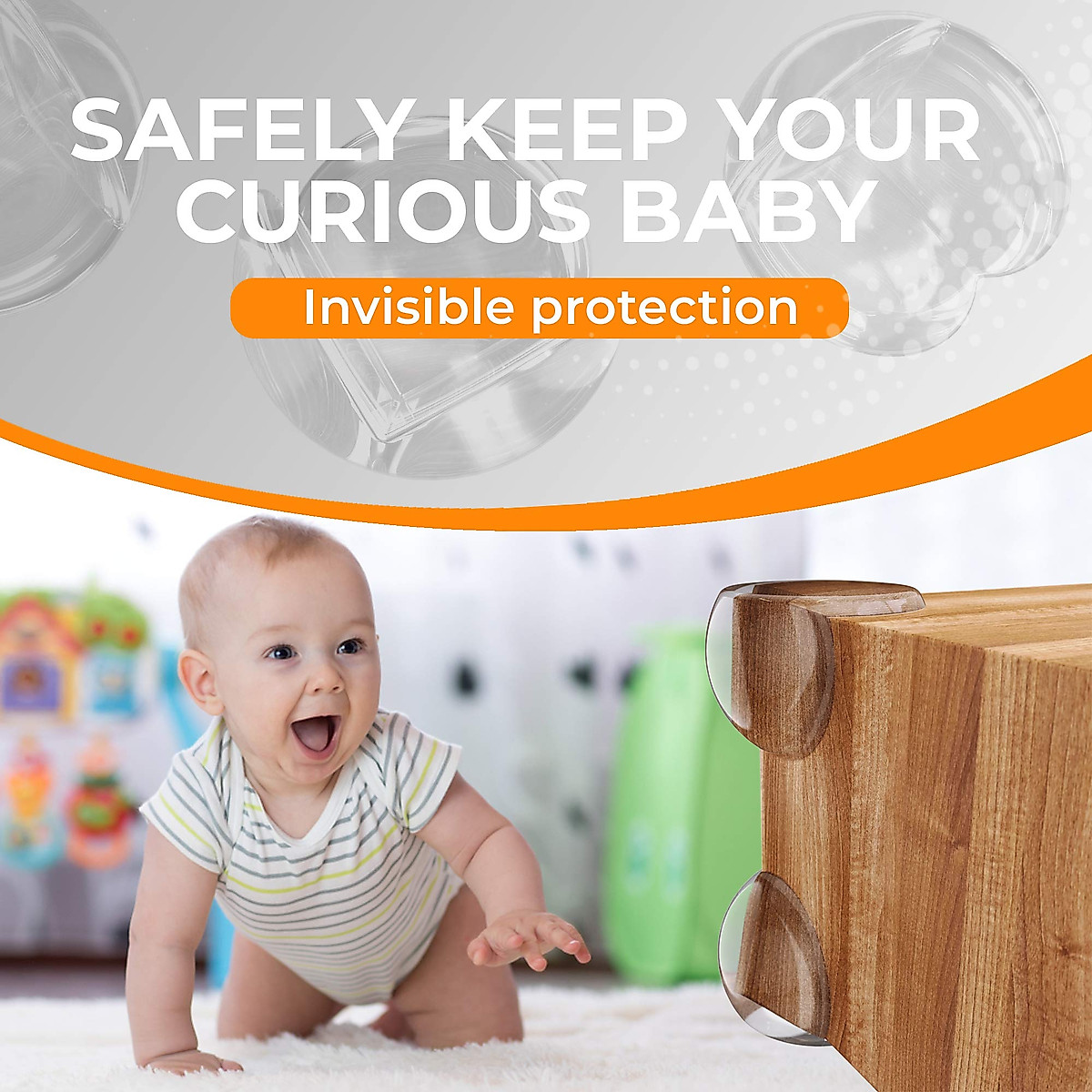 Family Care Corner Protector Baby 20 Pack +7 Pack Baby Cabinet Locks + 4 Pack Corner Protector Baby
