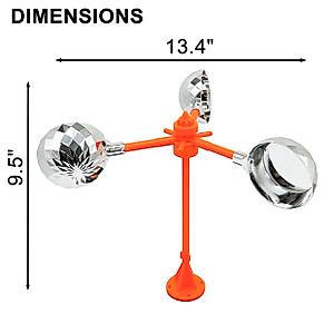 Bird Reflective Spinning Deterrent Devices for Outside Keep Birds Away Pigeon Woodpeckers Deterrent for Garden Roofs