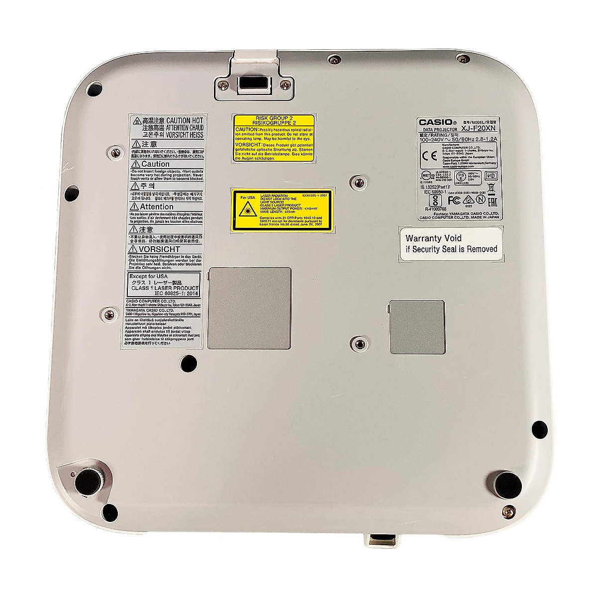 Casio XJ-F20XN DLP Projector 3300 ANSI Laser/LED Hybrid Crestron HDMI LAN, bundle: Remote Control, HDMI Cable, Power Cable