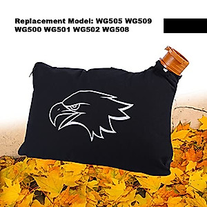 50026858 Trivac Leaf Collection Bag (Wgbag500), Compatible with Worx Blower - Vacuum Bag, Fits Model WG500, WG501, WG502, WG508 and More