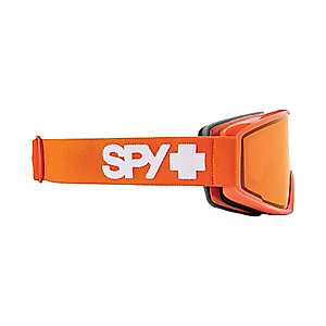 SPY Optic Crusher Elite Snow Goggle, Winter Sports Protective Goggles, Color and Contrast Enhancing Lenses, SPY Orange - LL Persimmon Lenses