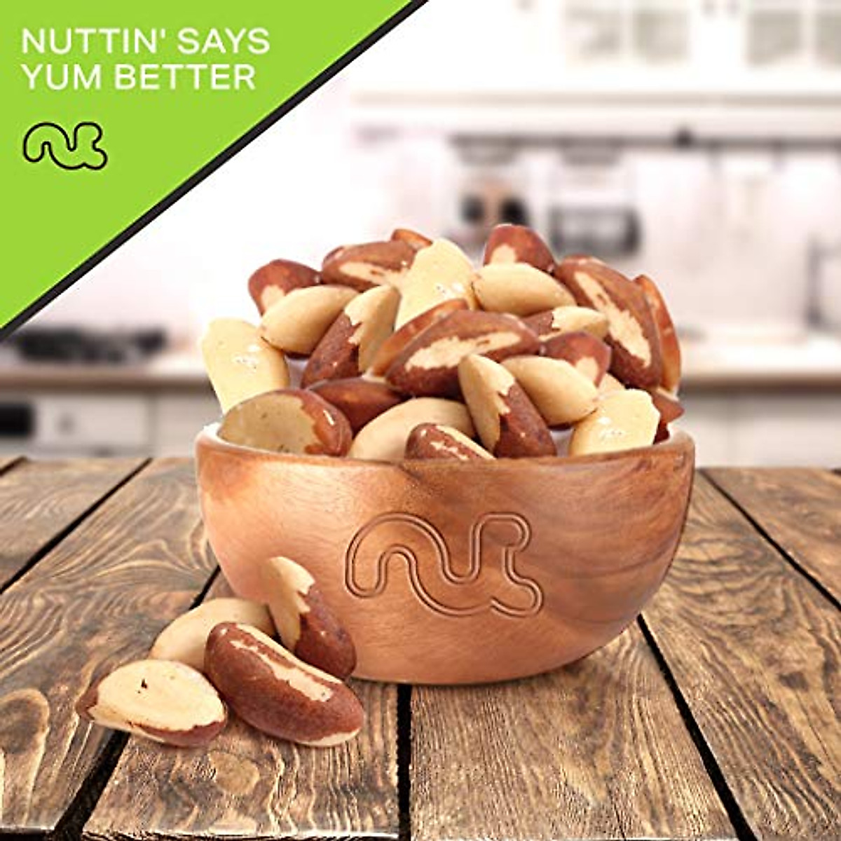 Nut Cravings - Raw Brazil Nuts, Unsalted, No Shell, Whole, Equivalent to Organic (16oz - 1 LB) Bulk Nuts Packed Fresh in Resealable Bag - Healthy Protein Food Snack, Natural Keto Friendly Vegan Kosher