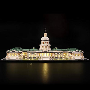 LIGHTAILING Light Set for (Architecture United States Capitol Building) Building Blocks Model - Led Light kit Compatible with 21030(NOT Included The Model)